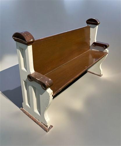 Vintage Wooden Church Pew, Porch Bench, Entry Foyer Bench, Dining Seat ...