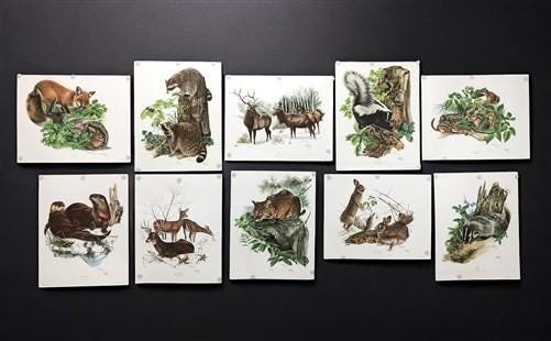 10 Richard Timm Signed Prints, 28x22 Wade Collection Lithograph Plates ...