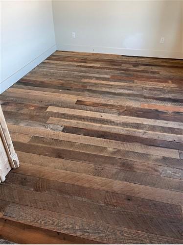 Reclaimed Skip Planed Wood Flooring Dirty Top Mixed Species Floor Tong ...